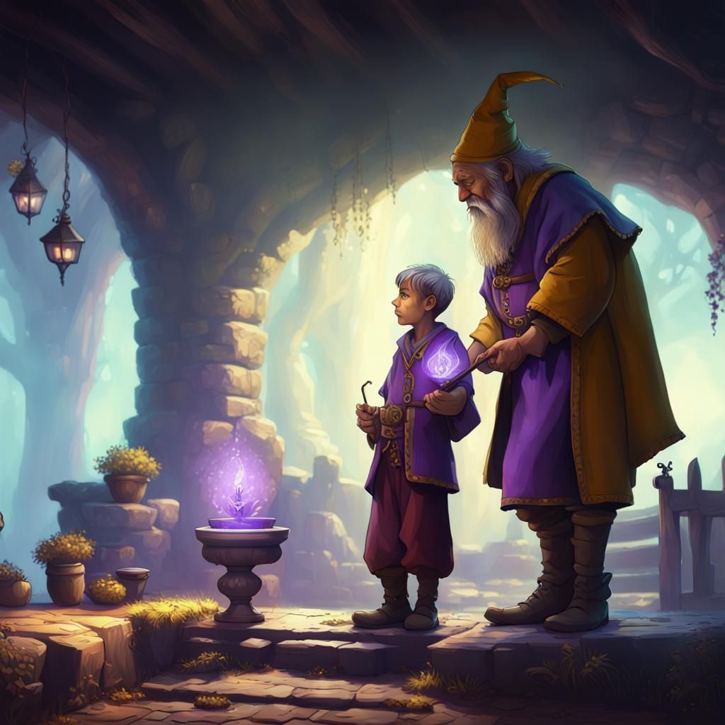 Passing on knowledge - AI Generated Artwork - NightCafe Creator