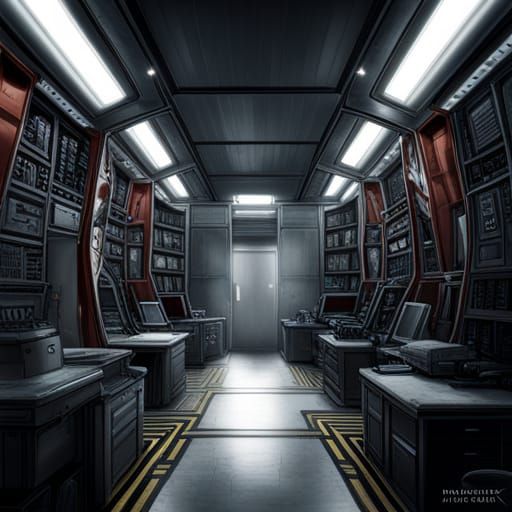 ISS Amaranth - Computer Lab - AI Generated Artwork - NightCafe Creator