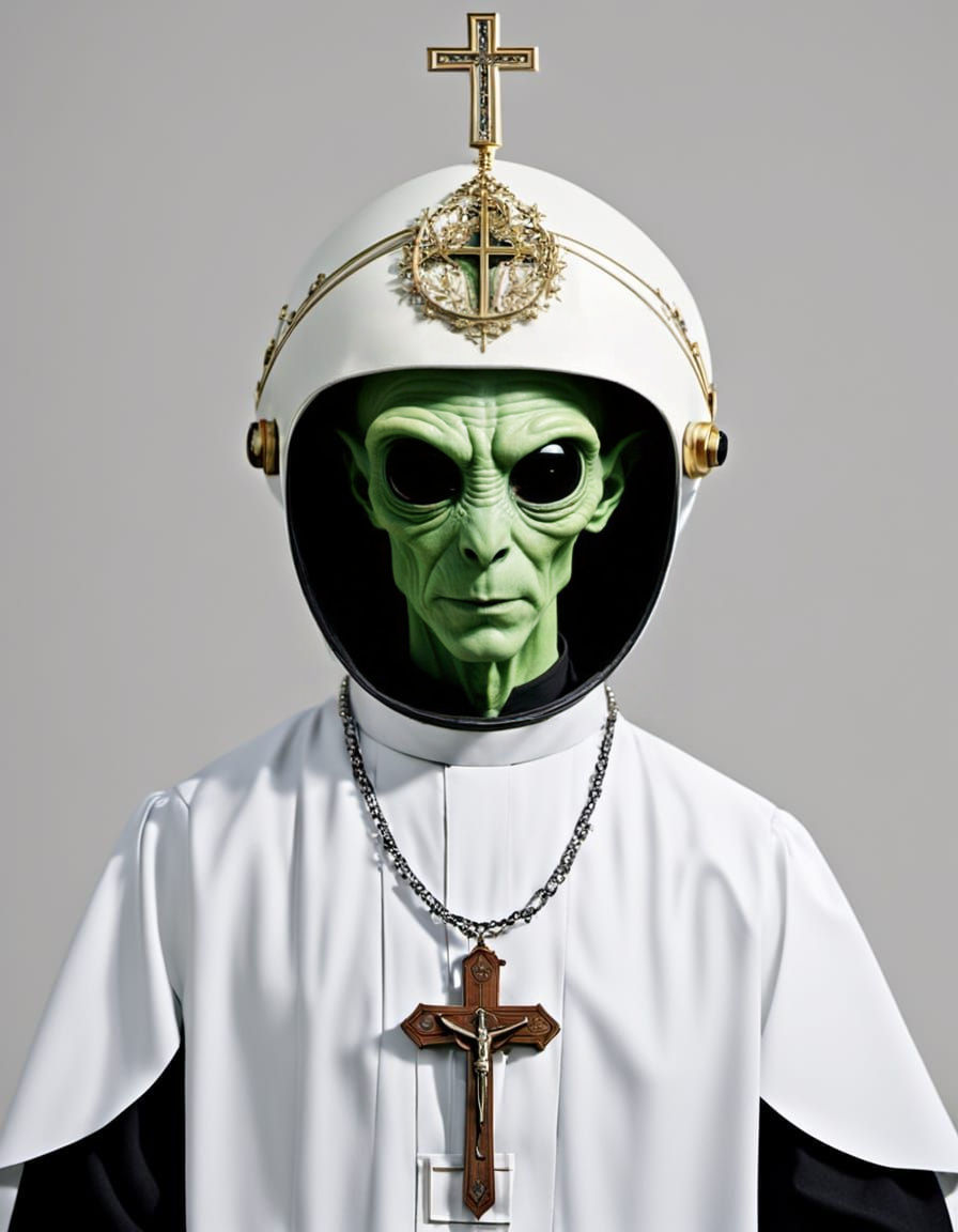 Alien catholic priest - Catholic Priest in an Alien Context
