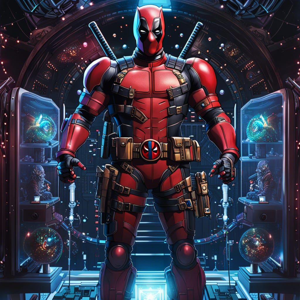 Deadpool - Deadpool in Cosmic Lab with Cybernetic Enhancemen...