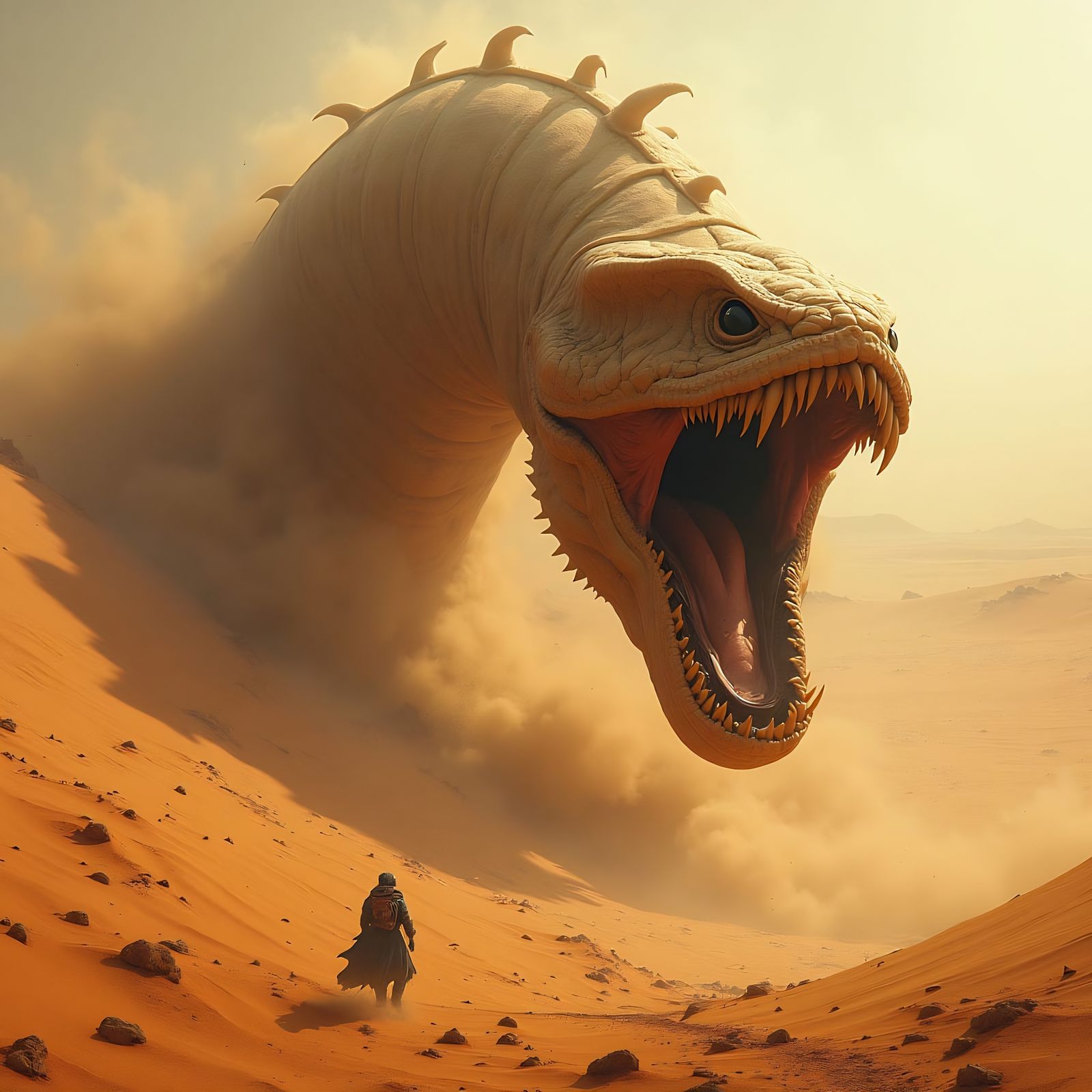 Yet another dry planet - Epic Desert Sandworm Attack in a Dr...