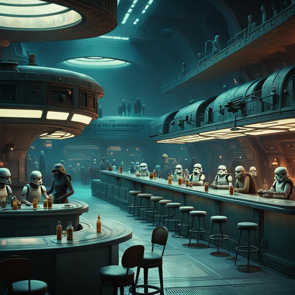 Death-Star Bar - AI Generated Artwork - NightCafe Creator