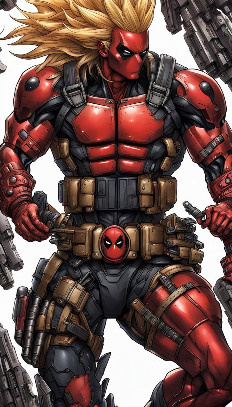 Super Saiyan Deadpool - AI Generated Artwork - NightCafe Creator