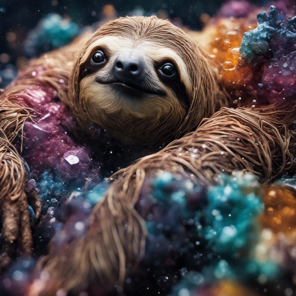 Galaxy Sloth 3 - AI Generated Artwork - NightCafe Creator