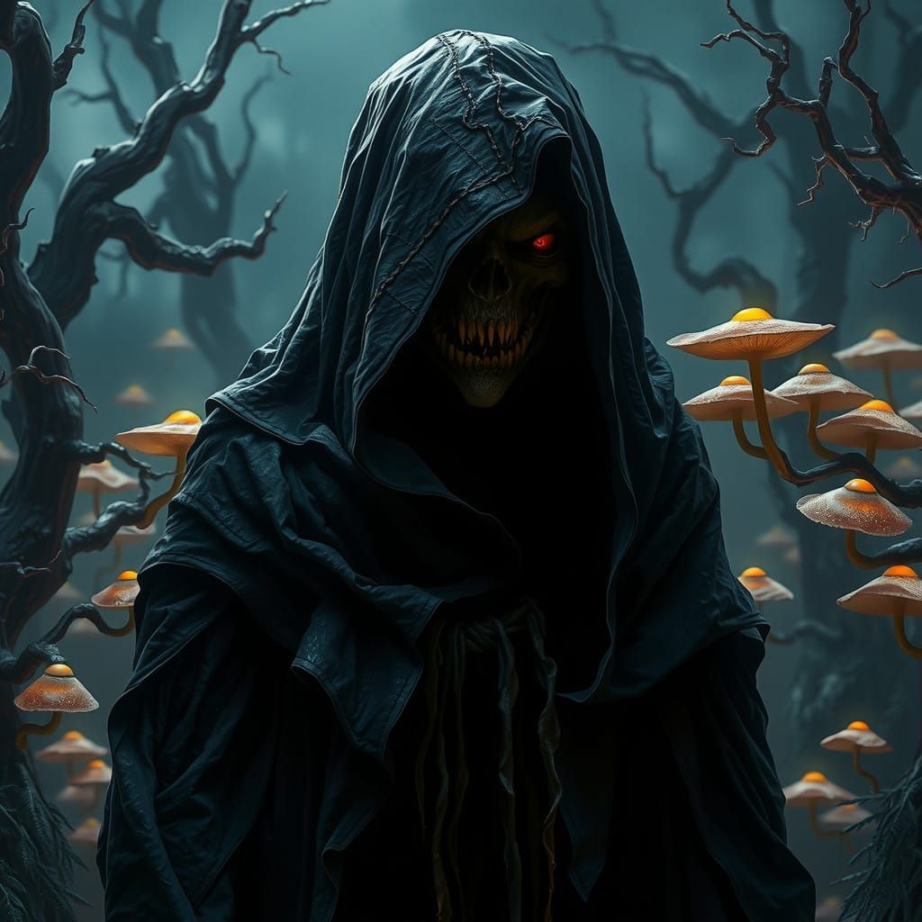 A horrifying cloaked abomination - Dark, Twisted Abomination...