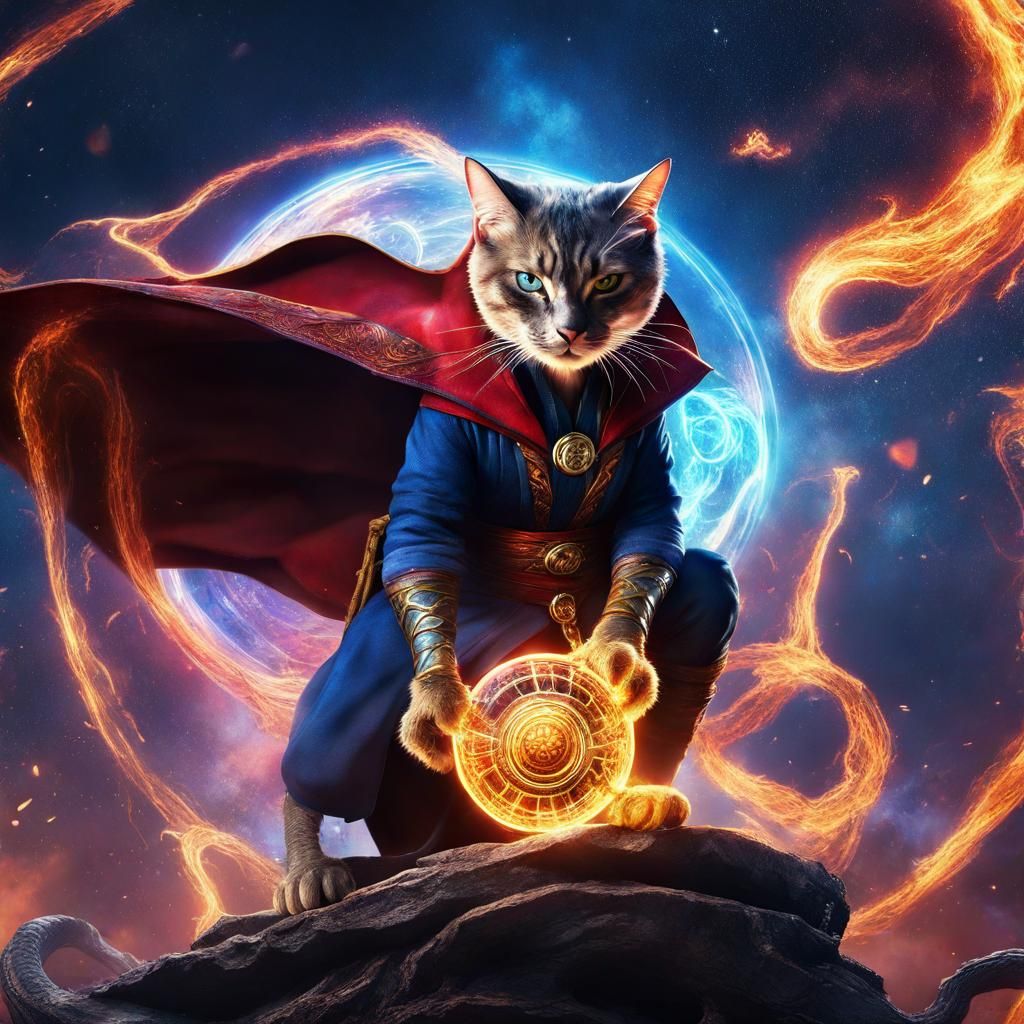 Doctor Strange's cat - AI Generated Artwork - NightCafe Creator