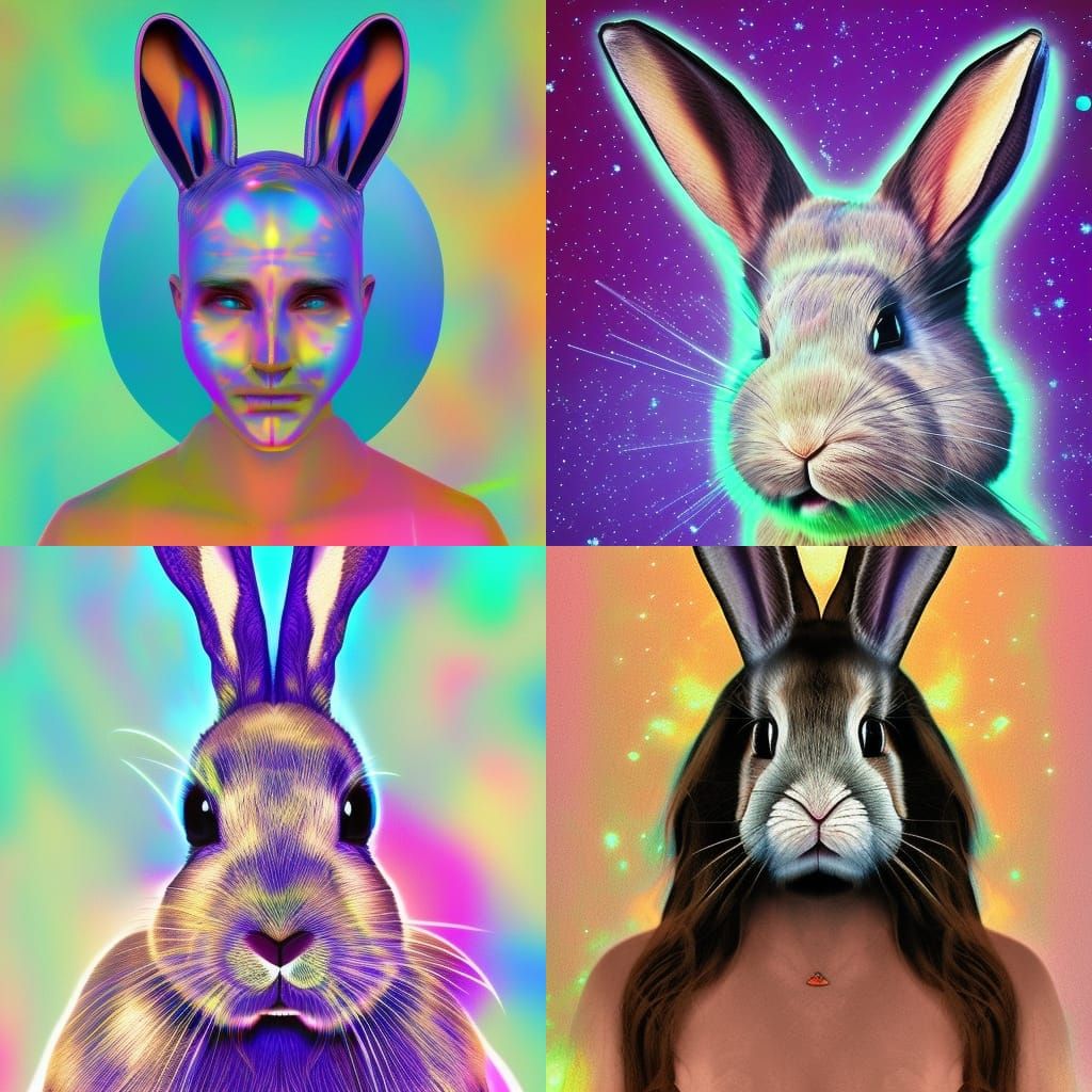 Realistic bunny 🐇 - AI Generated Artwork - NightCafe Creator