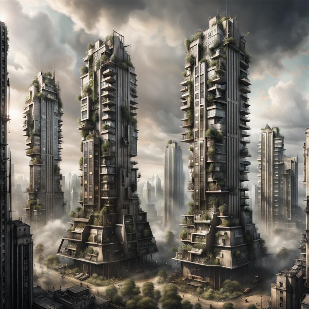 Realistic Dystopian Maximalismvisually strikingCarefully detailed ...