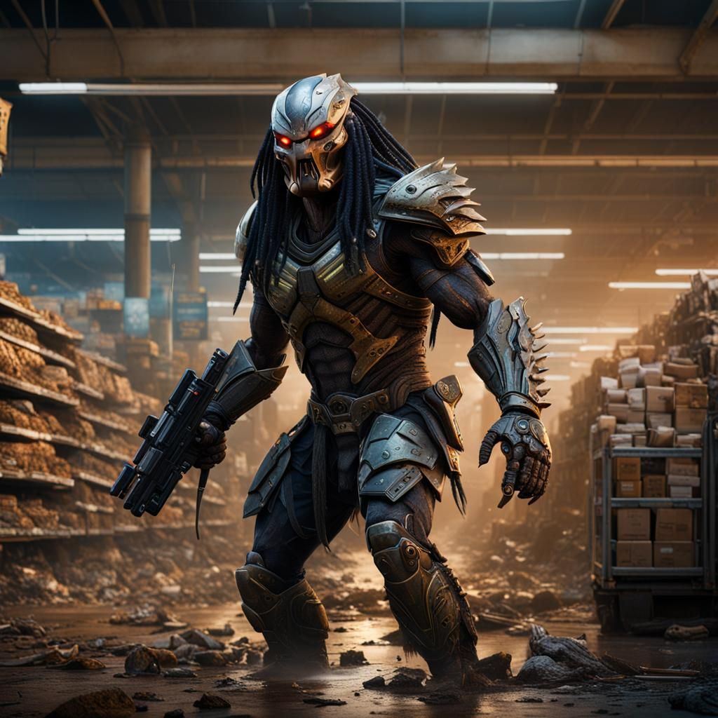 Predator making a mess at Walmart - AI Generated Artwork - NightCafe ...