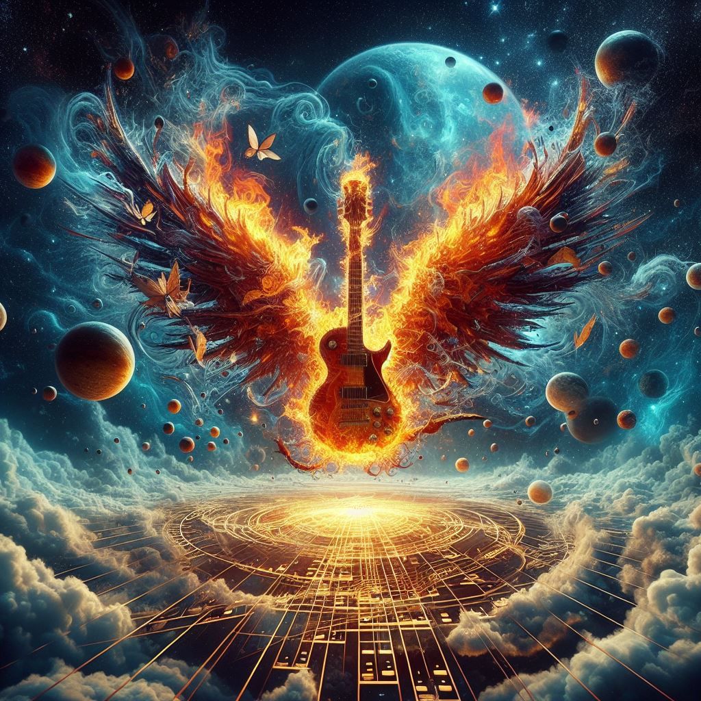 Galactic Guitar - AI Generated Artwork - NightCafe Creator