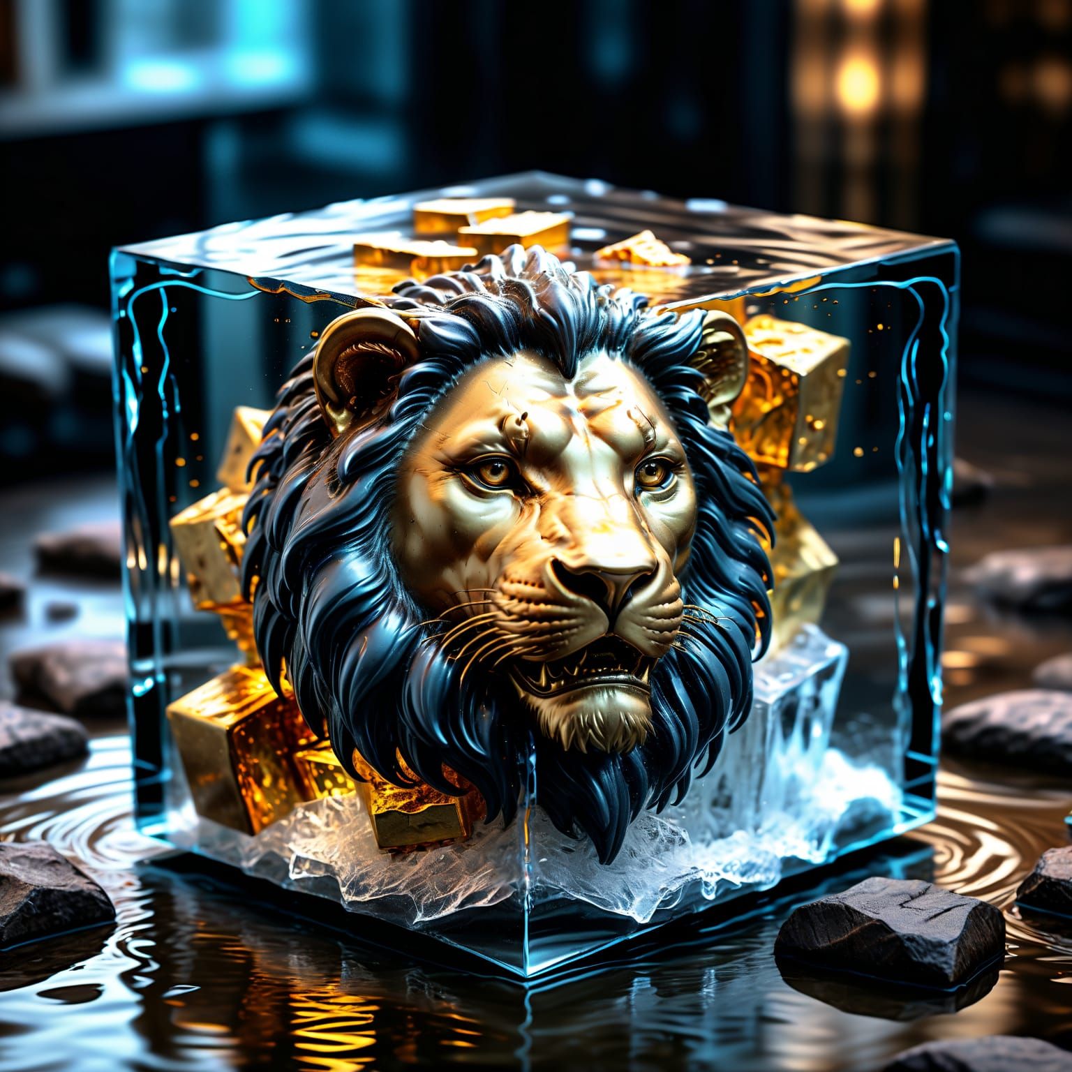 Lion cube - AI Generated Artwork - NightCafe Creator