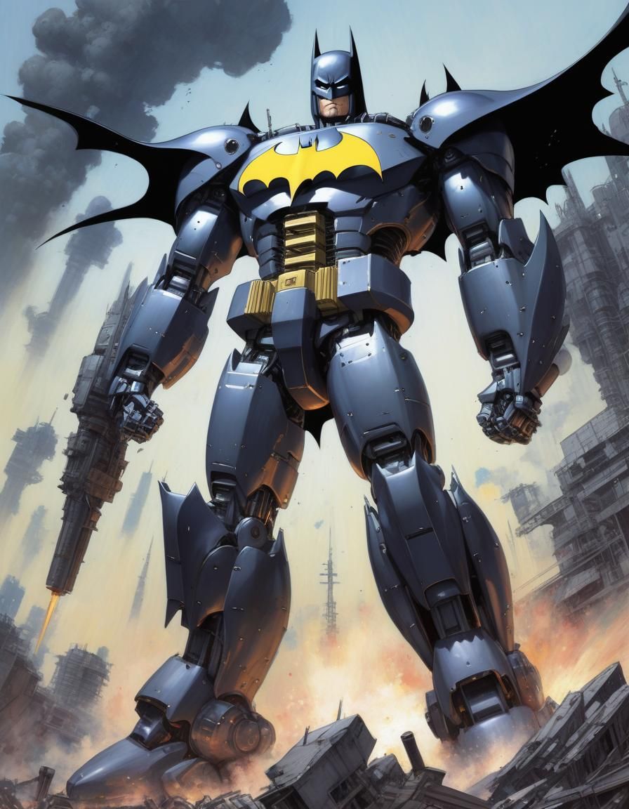 Super Robot Batman 4 - AI Generated Artwork - NightCafe Creator
