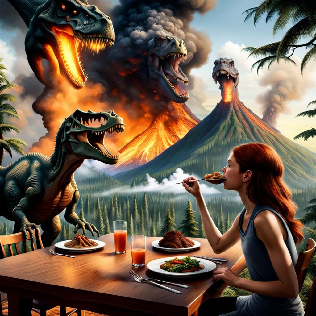 Heck of a Dinner - AI Generated Artwork - NightCafe Creator