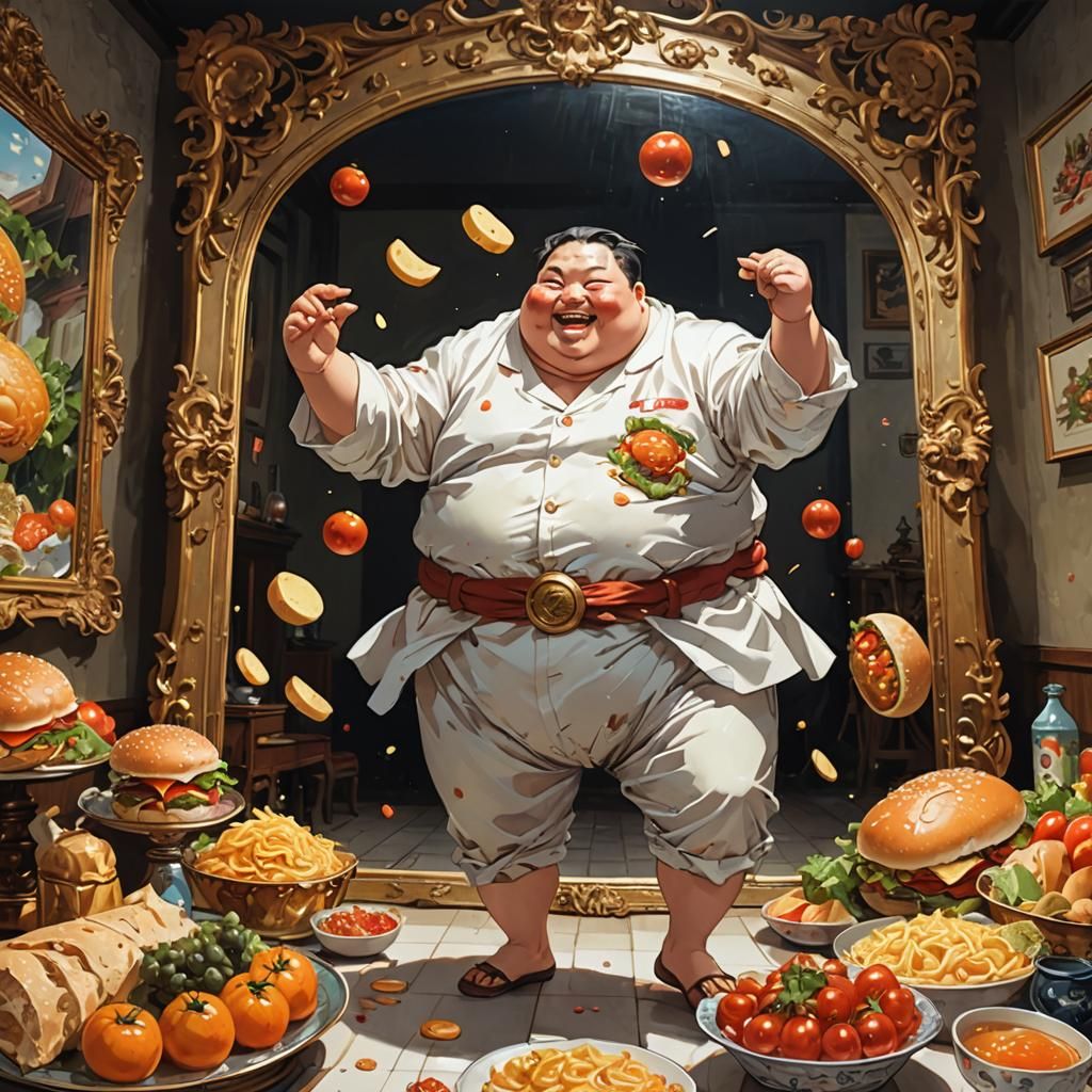 Fat man - AI Generated Artwork - NightCafe Creator