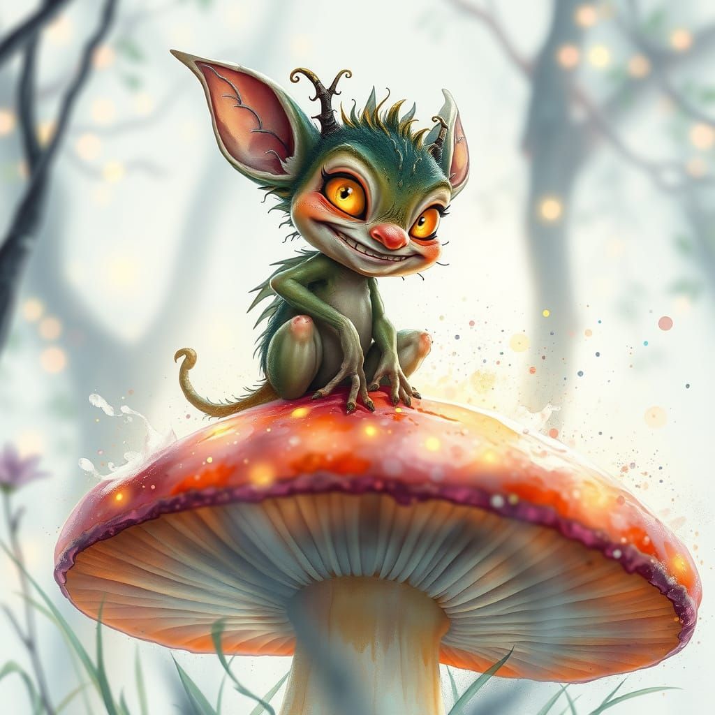 Are You Ready? - Mystical Forest Sprite in Ethereal, Biolumi...