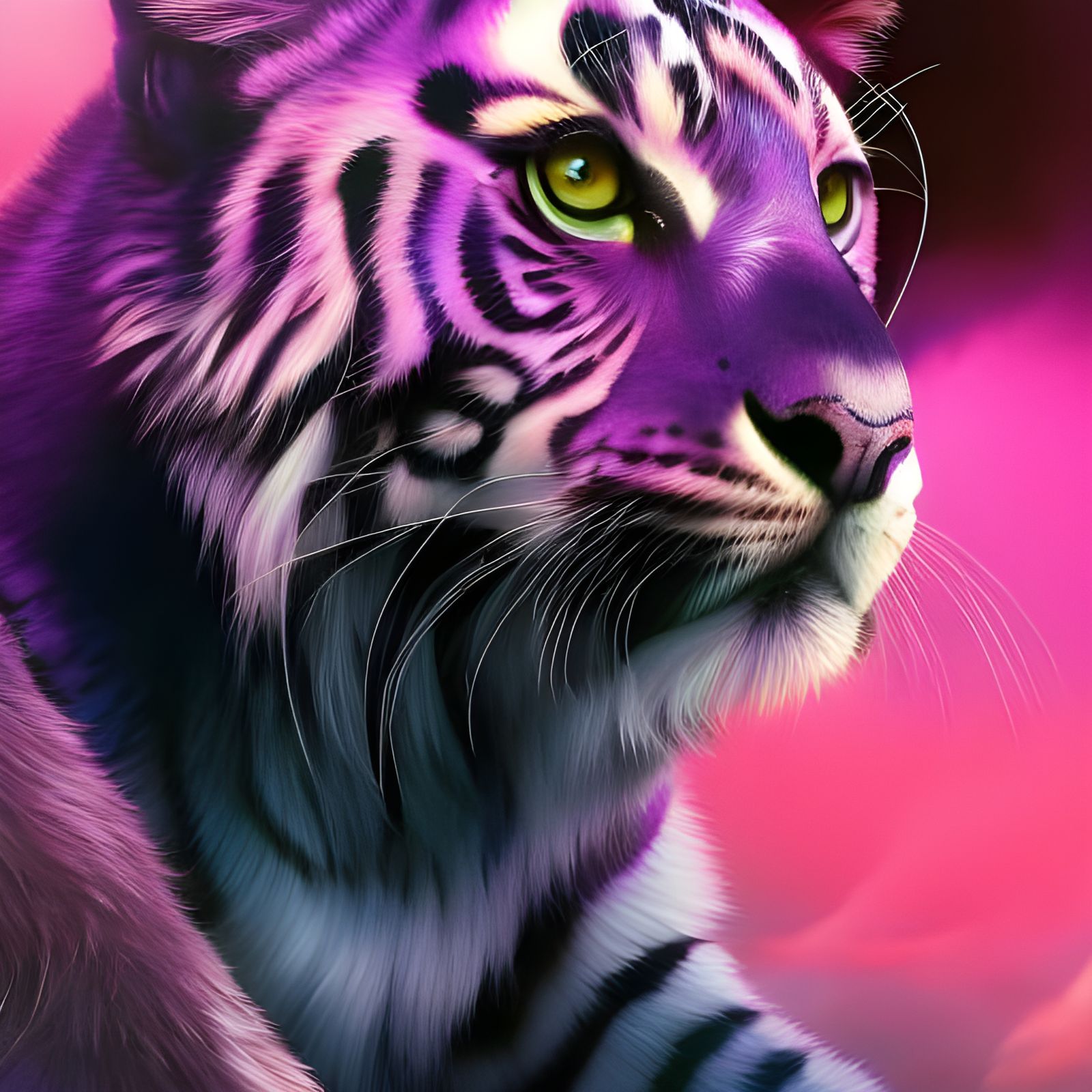 Purple Tiger - AI Generated Artwork - NightCafe Creator