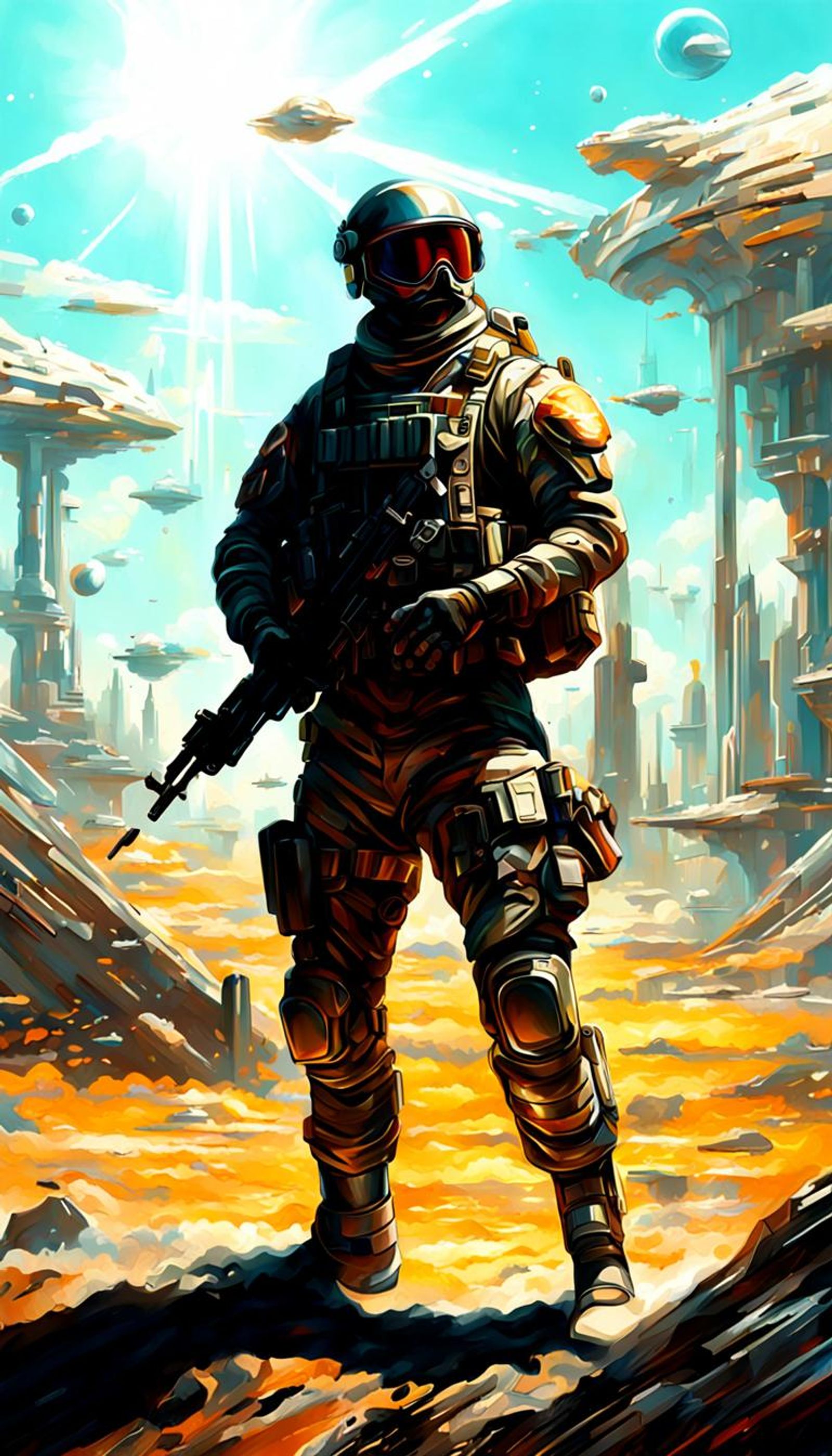 Solid soldier intricately detailed hyperrealism futurism fantastical ...