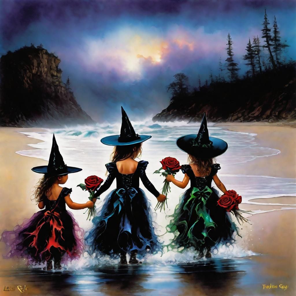 RBG Witchlings - AI Generated Artwork - NightCafe Creator