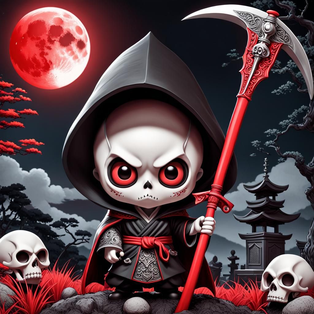 Chibi Grim Reaper - AI Generated Artwork - NightCafe Creator