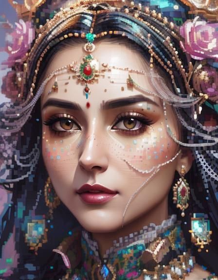 Pixelated Princess - AI Generated Artwork - NightCafe Creator