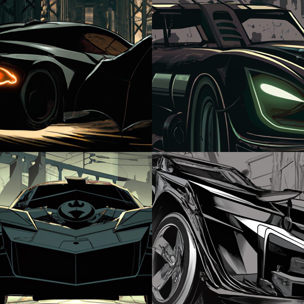 Batman’s car - AI Generated Artwork - NightCafe Creator