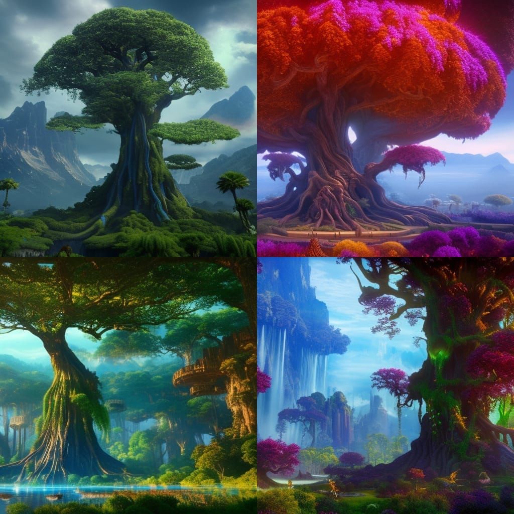 Tree of life from avatar - AI Generated Artwork - NightCafe Creator