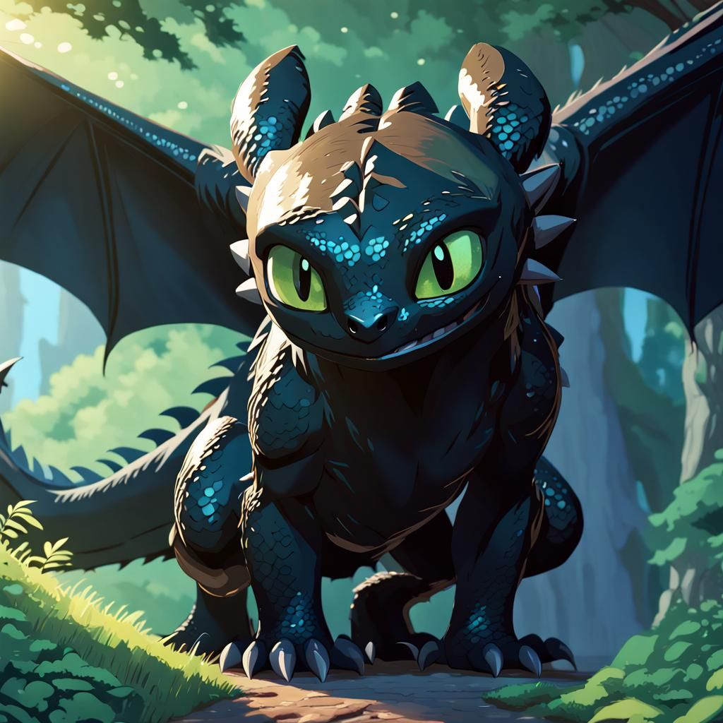 Toothless - AI Generated Artwork - NightCafe Creator