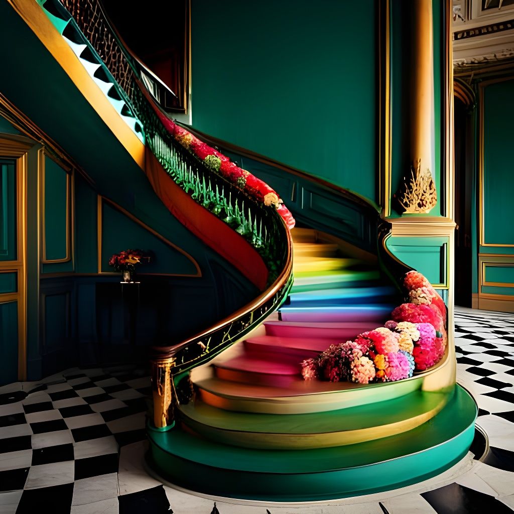 Rainbow Steps 🌈 - AI Generated Artwork - NightCafe Creator