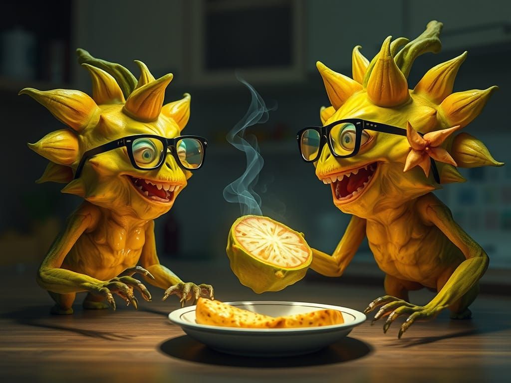 Spectacled Jackfruit Creatures Cries a Stranger's Heart with Joy