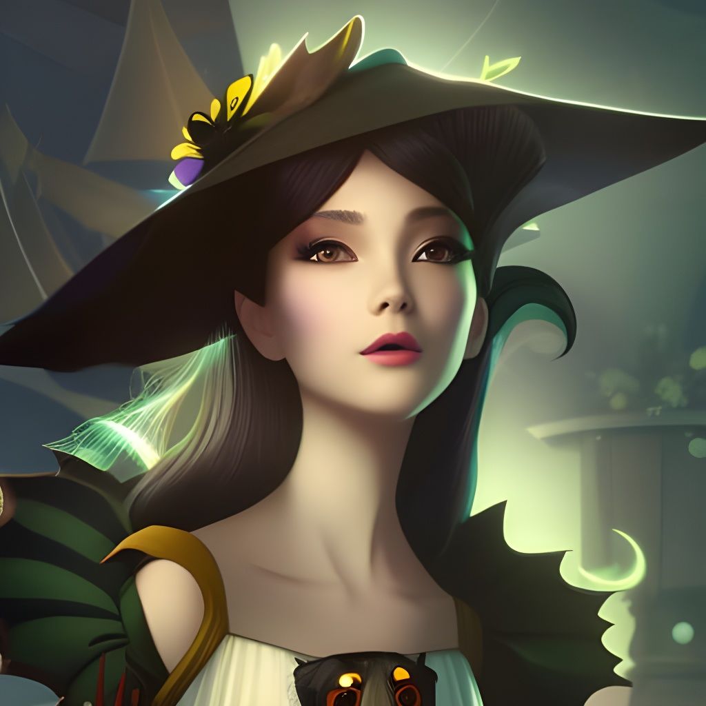 Fantasy Portrait | #33 | Witch - AI Generated Artwork - NightCafe Creator