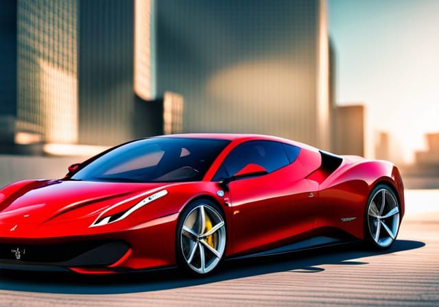 EV Ferrari - AI Generated Artwork - NightCafe Creator