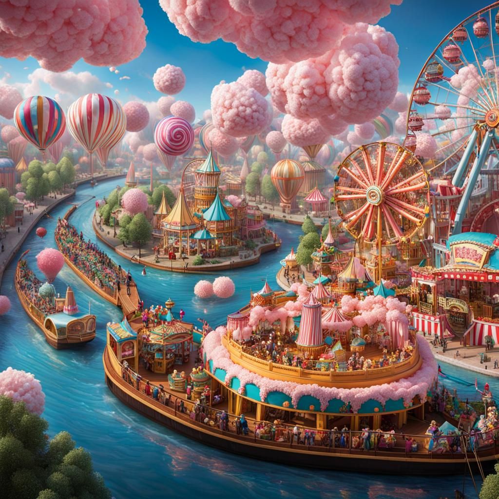 An utterly absurd winter river world - AI Generated Artwork - NightCafe ...