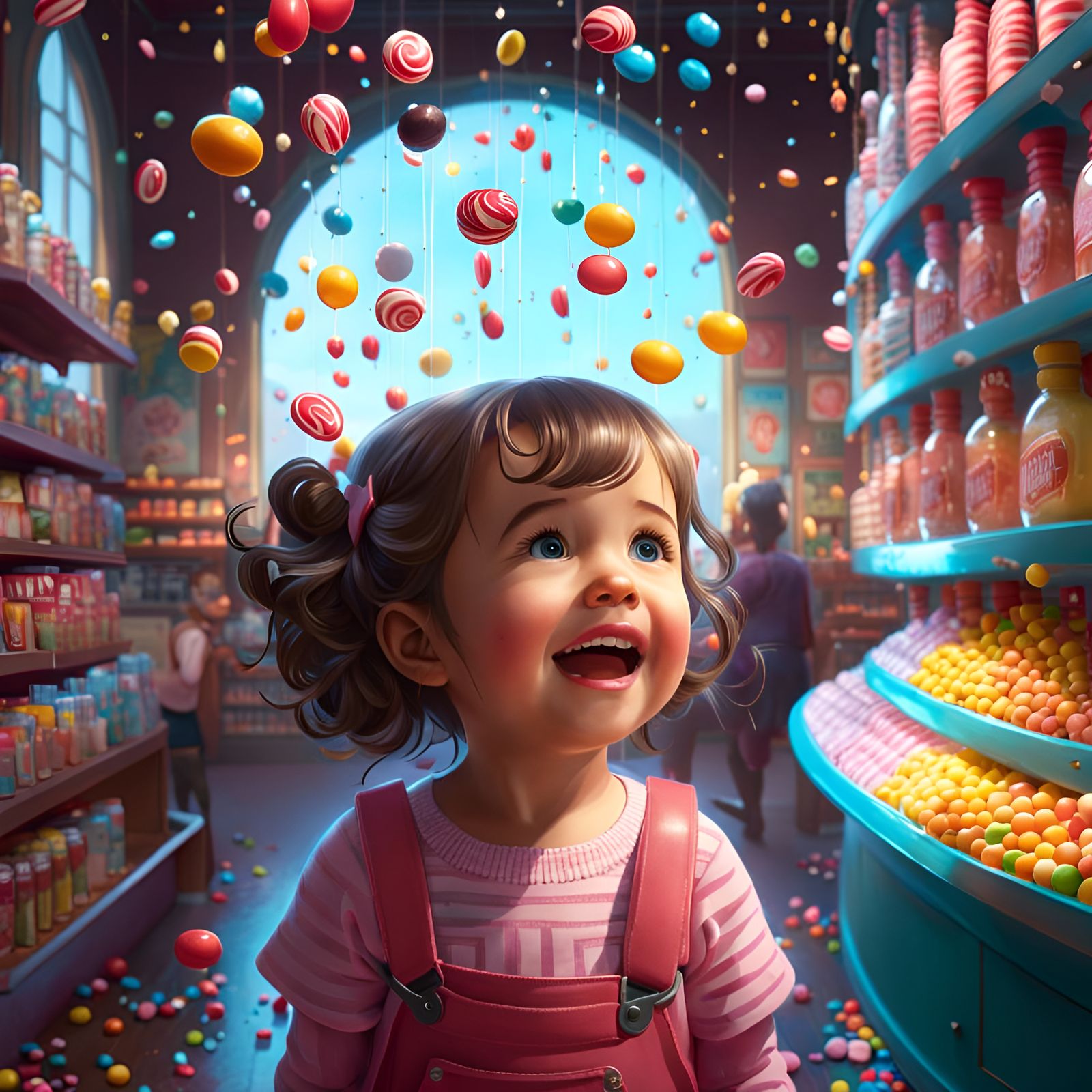 It's Raining Candies! - AI Generated Artwork - NightCafe Creator