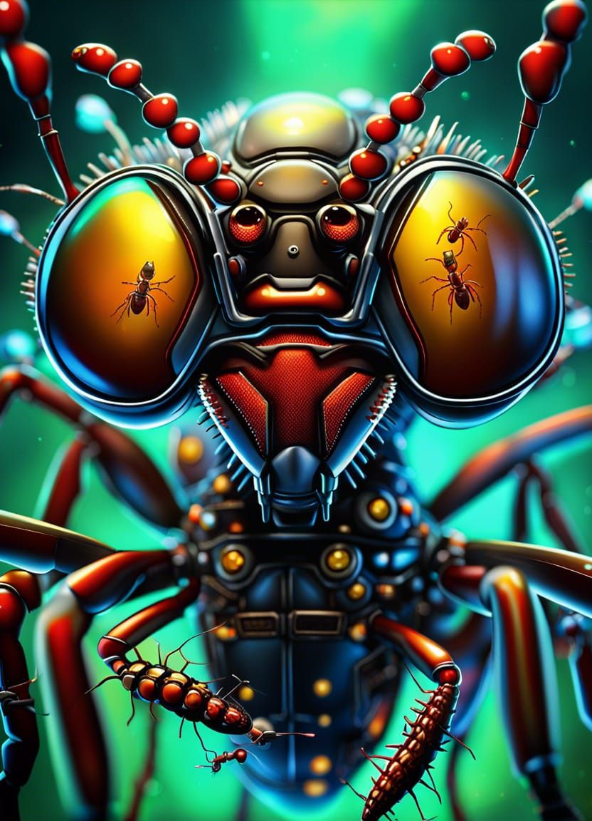 Robot Ants - AI Generated Artwork - NightCafe Creator