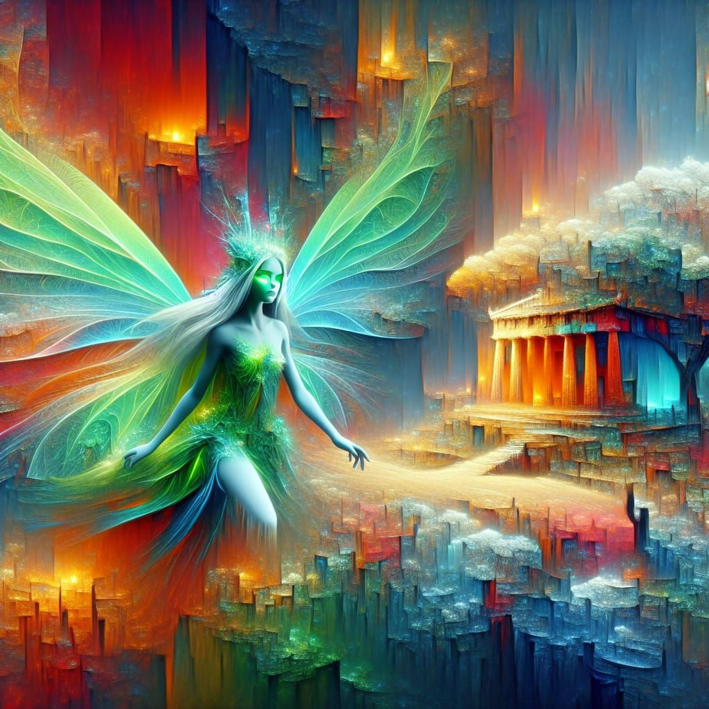 6 pictures of a small series (5) of a Greek elf. - AI Generated Artwork ...