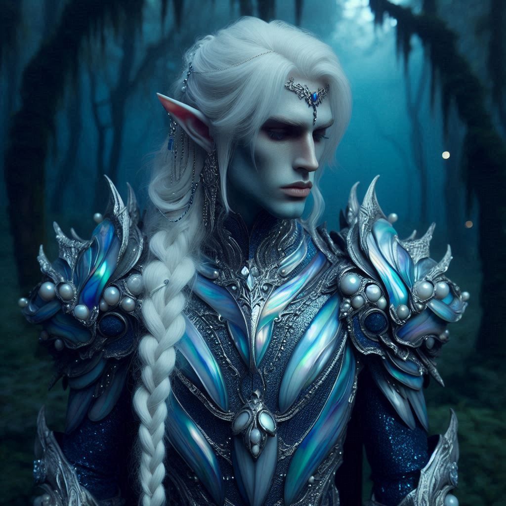 💙 Blue moonlight elves 💙 - AI Generated Artwork - NightCafe Creator