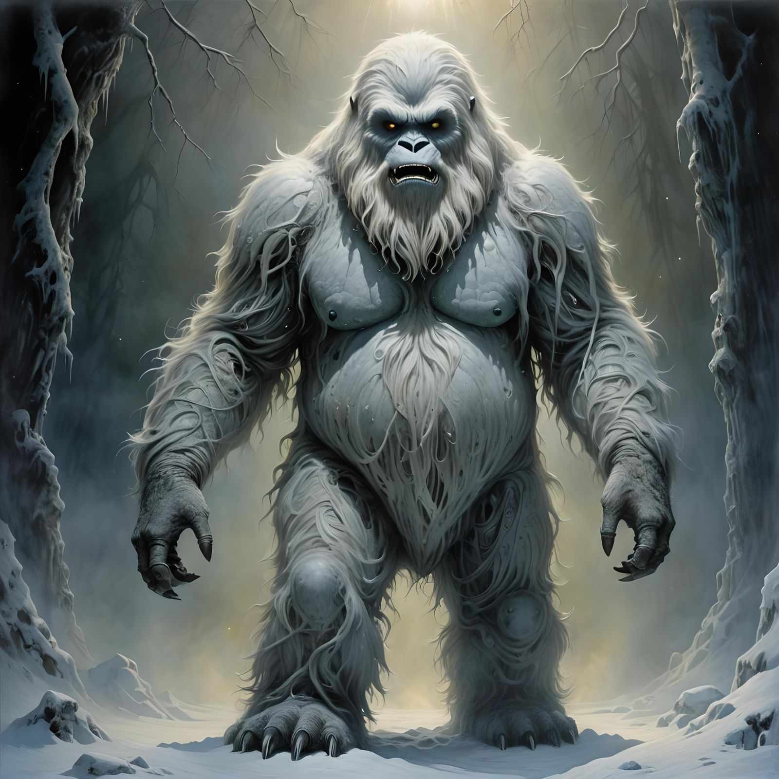 Yeti (Demon series) - AI Generated Artwork - NightCafe Creator
