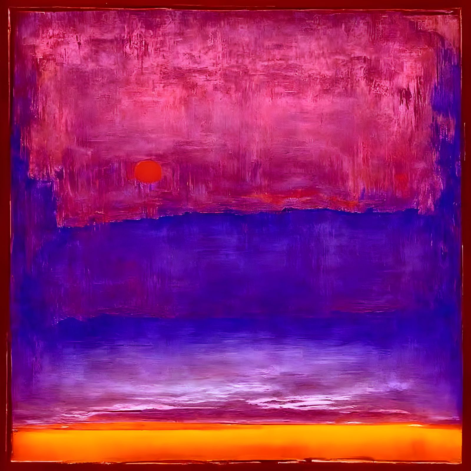 Vibrant Etherial Sunset 8K By Mark Rothko - AI Generated Artwork ...