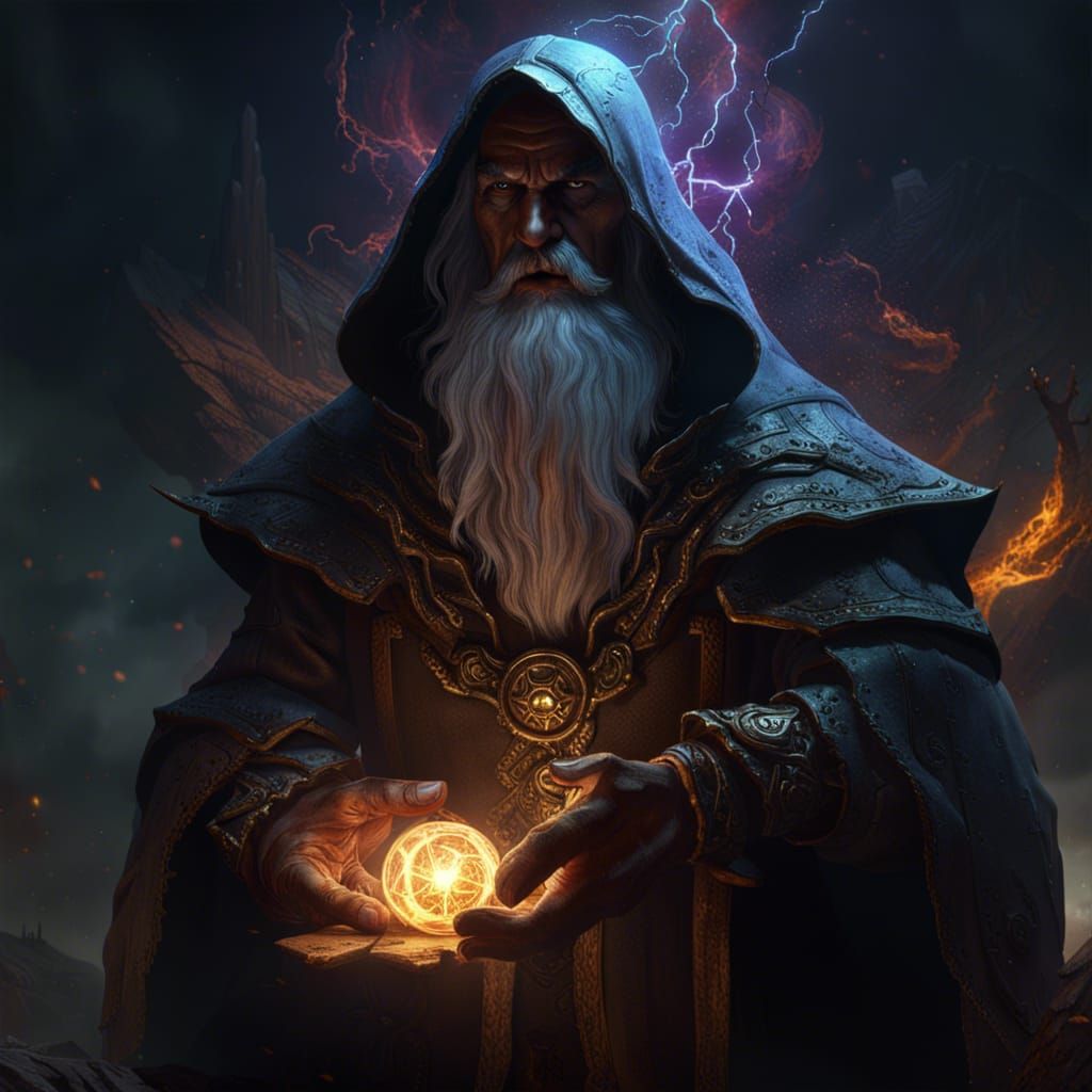 master of earth, wizard, mage rock - AI Generated Artwork - NightCafe ...