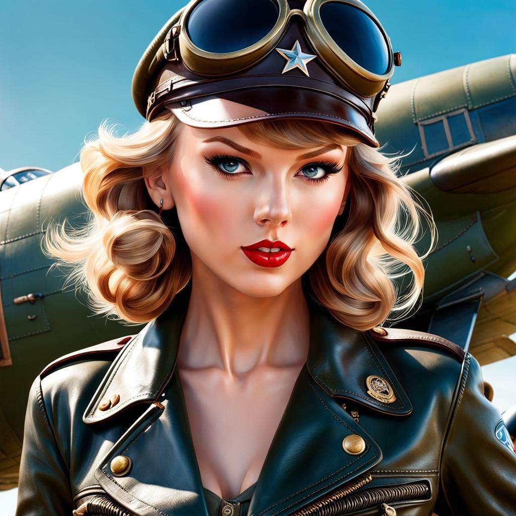 Taylor Swift On A Mission! ️🛩️🌎 - AI Generated Artwork - NightCafe Creator