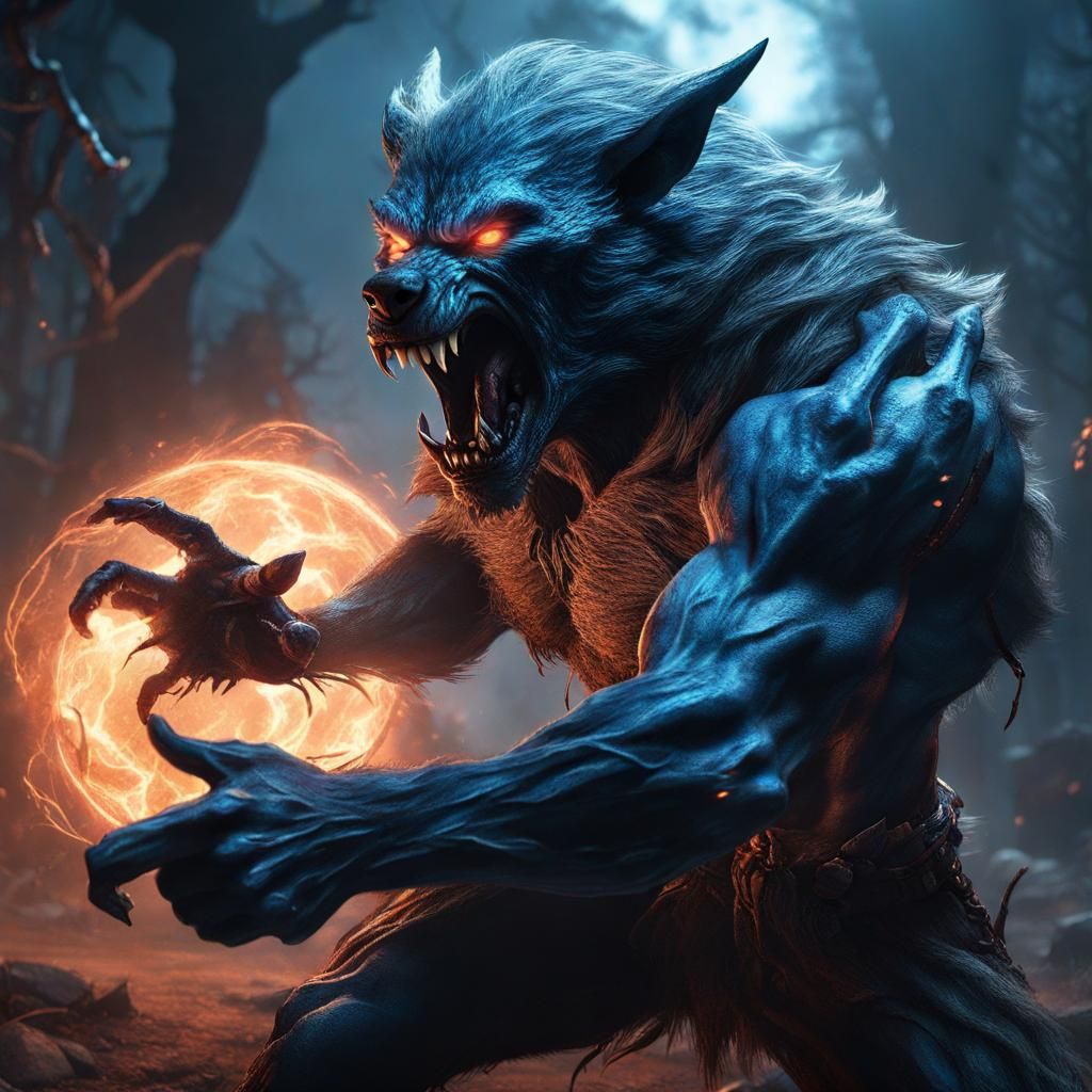 a werewolf wizard - AI Generated Artwork - NightCafe Creator