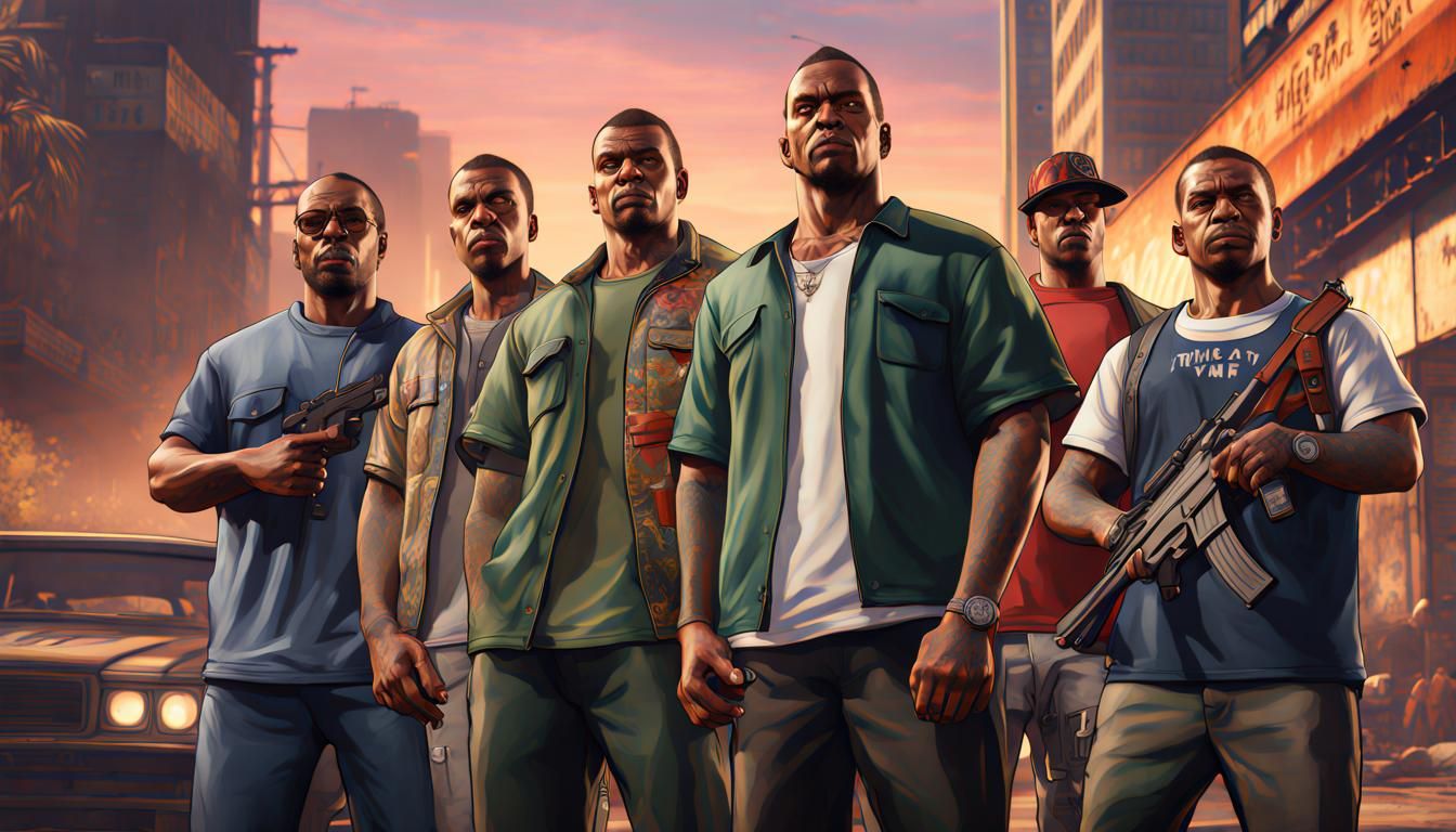 gta 5 gang members - AI Generated Artwork - NightCafe Creator