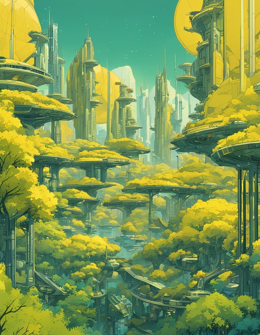 Solarpunk Star Wars - Sunswept Galactic Oasis: Sustainable S...