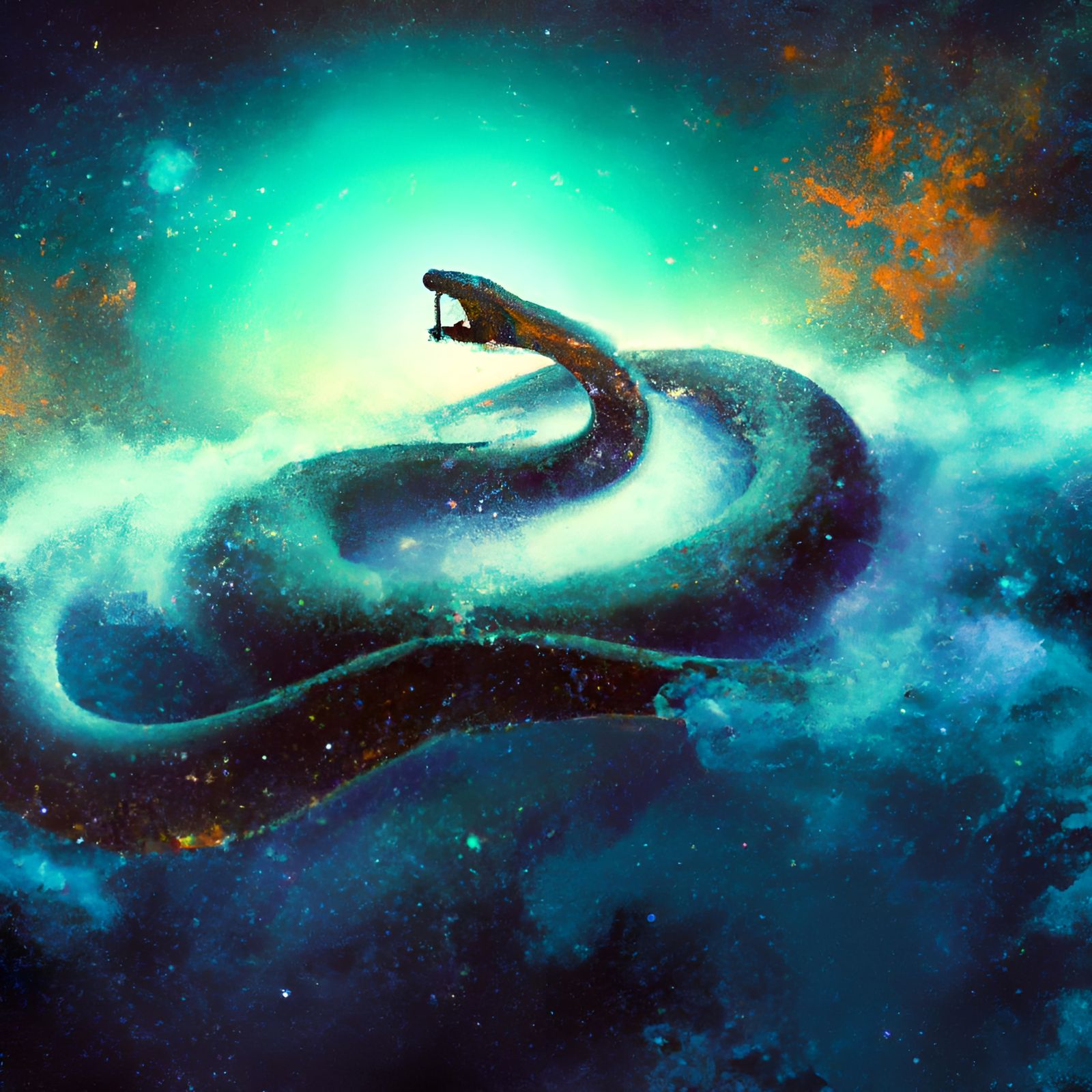 Cosmic serpent 2 - AI Generated Artwork - NightCafe Creator
