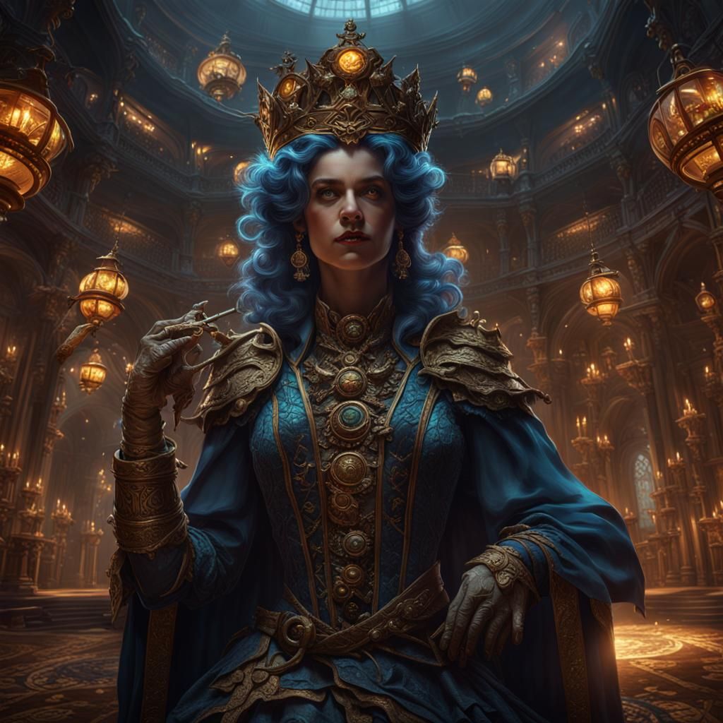Blue Queen - AI Generated Artwork - NightCafe Creator