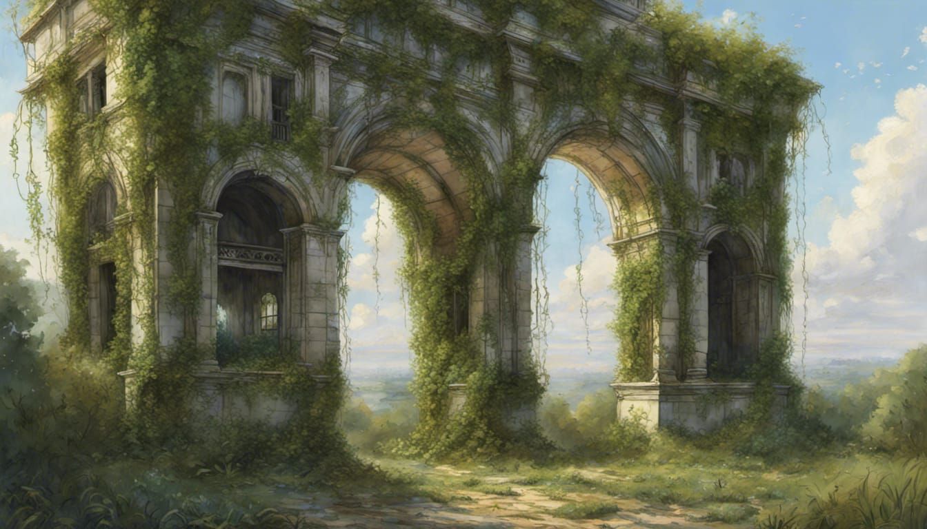 Post-Apocalyptic Landmark - AI Generated Artwork - NightCafe Creator