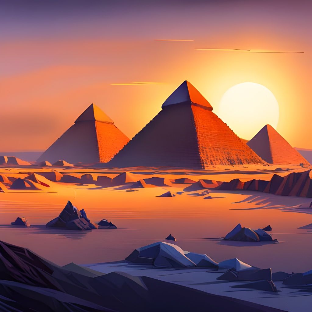 The pyramids - AI Generated Artwork - NightCafe Creator