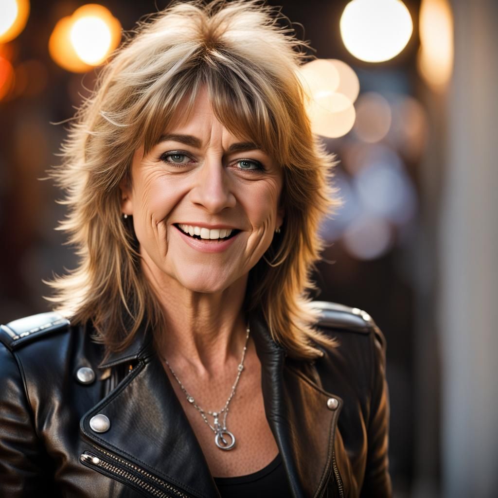 Rock Singer Suzi Quatro - AI Generated Artwork - NightCafe Creator