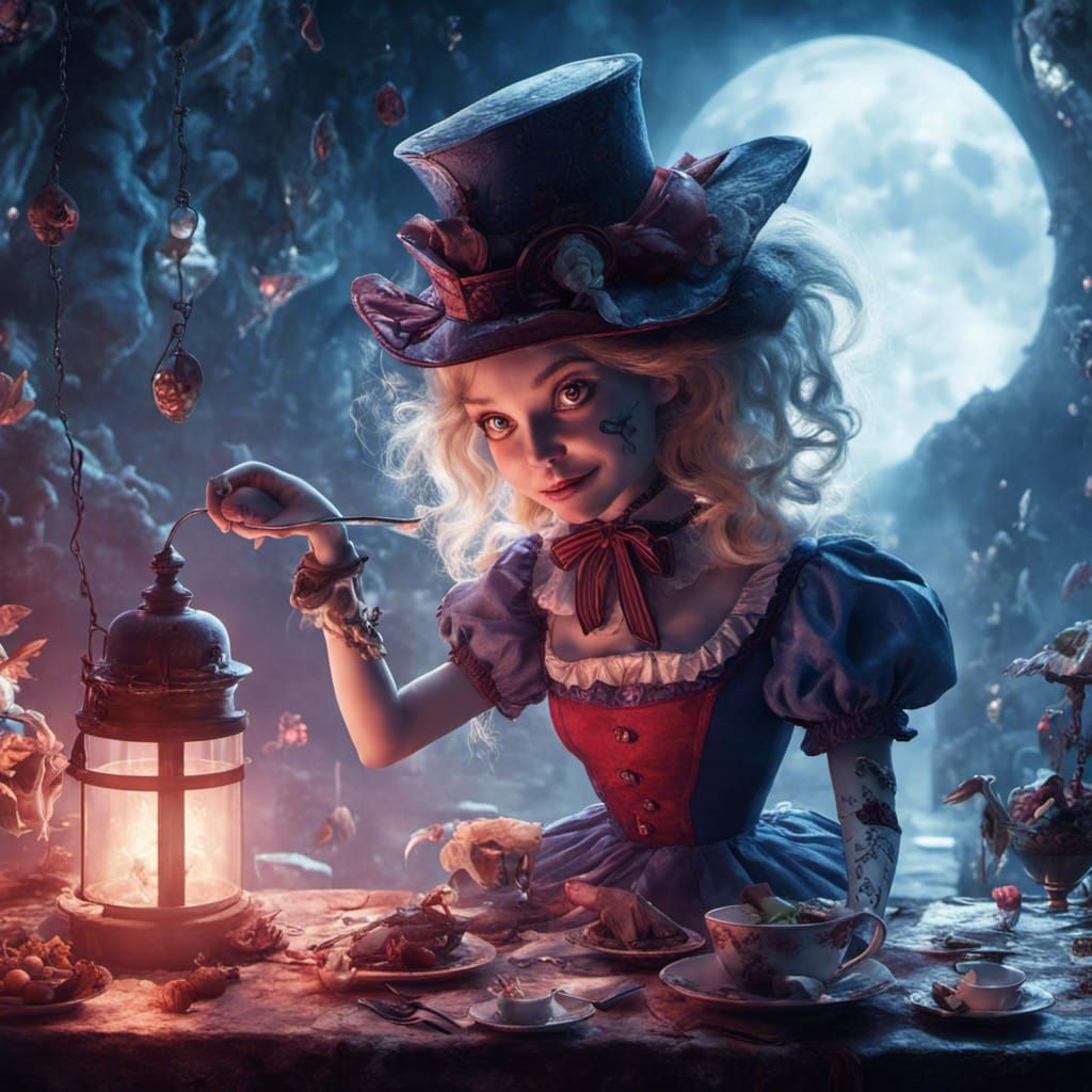 Alice_in_wonderland, - AI Generated Artwork - NightCafe Creator