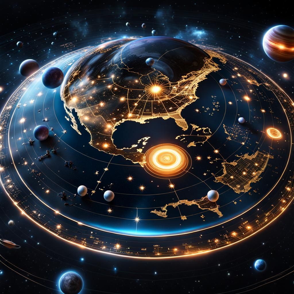 galactic map - AI Generated Artwork - NightCafe Creator